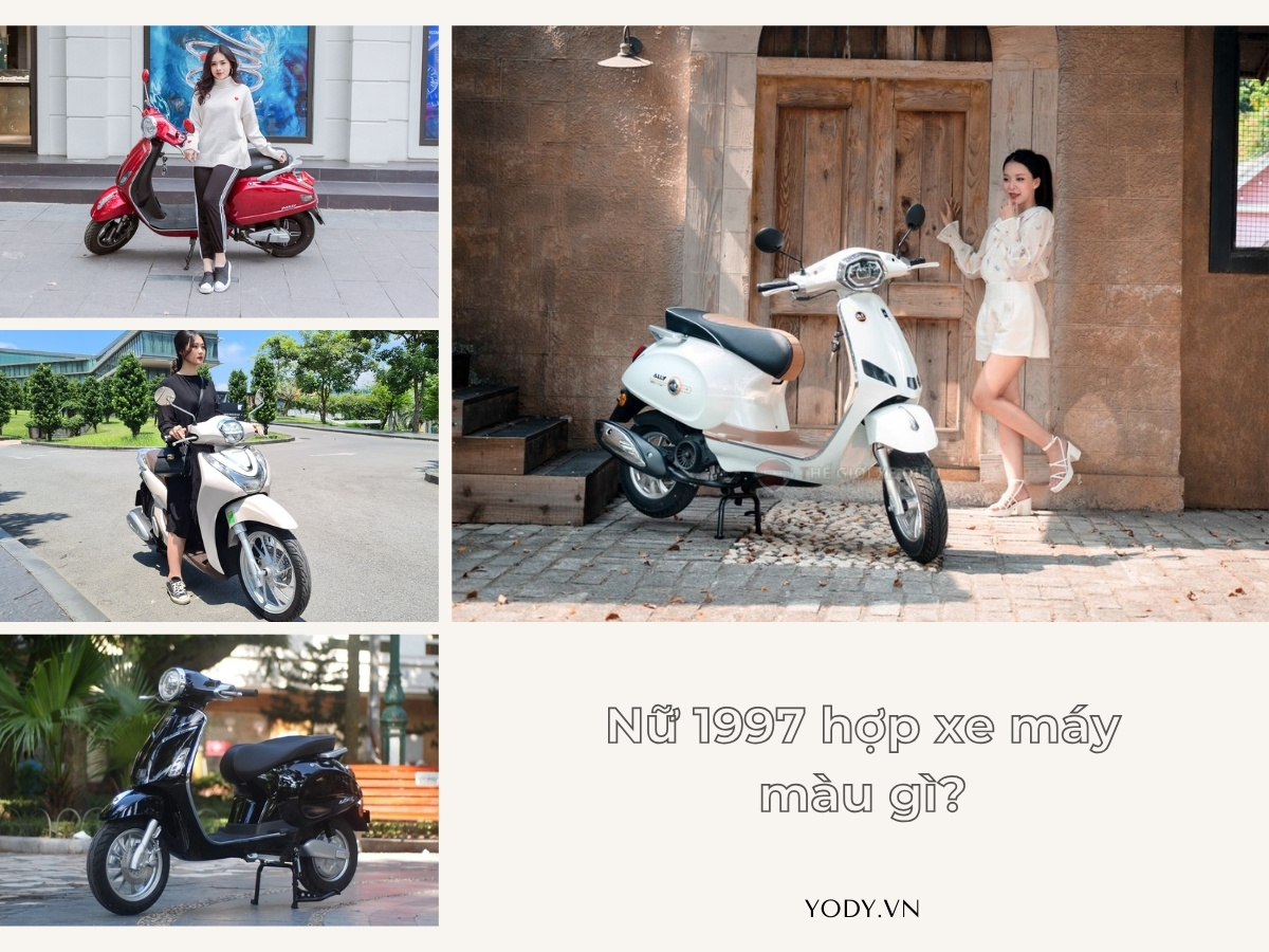 Nữ 1997 hợp xe máy màu gì? Màu sắc phong thủy nữ Đinh Sửu | Yody